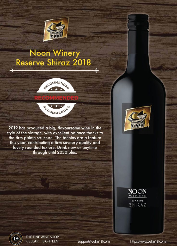 NOON RESERVE SHIRAZ 19 – Cellar 18 | Fine Wine & Food